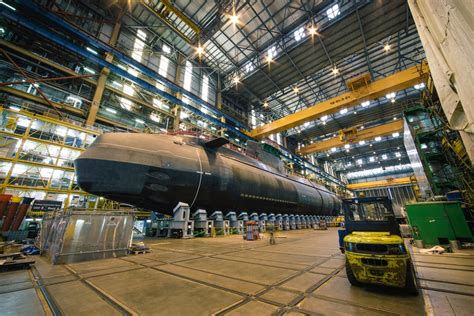 A Royal Navy Astute Class Attack Submarine Under Construction