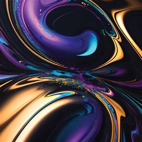 Premium Ai Image Abstract Wavy Liquid Background