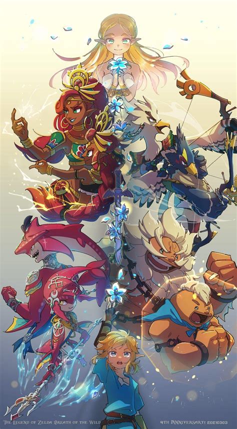 Botw 4th Anniversary By Ningukt The Legend Of Zelda Breath Of The