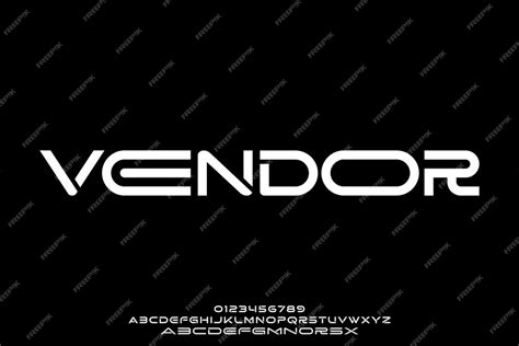 Premium Vector Modern Geometric Alphabet Display Font Vector With Expanded Style Alternate Design