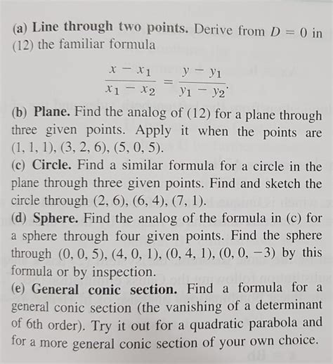 Solved 20 Team Project Geometric Applications Curves And