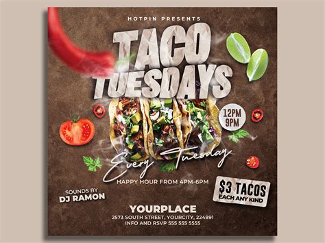Taco Tuesday Flyer Template By Hotpin On Dribbble