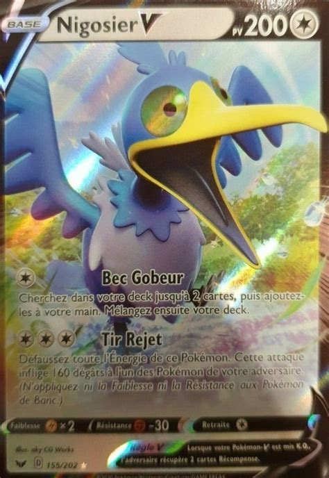 Nigosier V Carte Pokémon 155202 Épée Et Bouclier