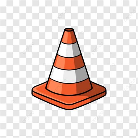 Traffic Cone Vector Clipart Traffic Cones Flat Traffic Cones Traffic