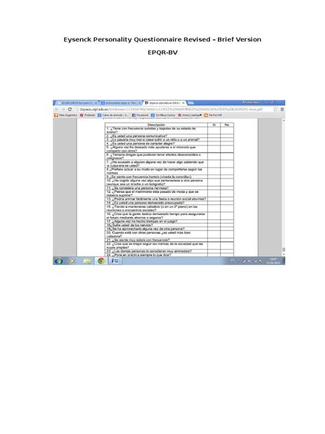 Eysenck Personality Questionnaire Revised Pdf