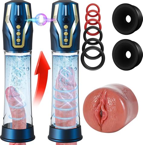 Penis Pump Sex Toys For Men Voice Control Penis Vacuum Pump With 4 Training