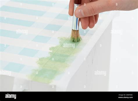 Creating Checks By Applying Second Layer Of Masking Tape And Use