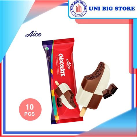 Jual Aice Ice Cream 2 Colours Chocolate Stick 50 Ml X 10 Pcs Es Krim