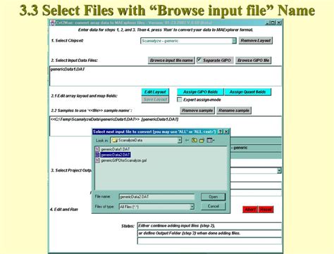 Using Cvt2mae To Convert A Separate Gipo And Scanalyze Array Data For