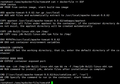 Docker Module Use Dockerfile To Build Your Own Tomcat Image AaPanel Hosting Control Panel