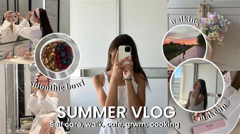 МОЙ ЛЕТНИЙ ДЕНЬ НА КАНИКУЛАХ Влог уход за собой прогулка макияж 🥥 Youtube