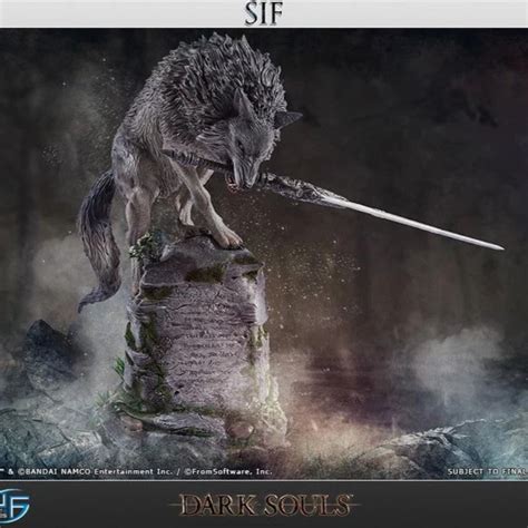 Dark Souls The Great Grey Wolf Sif Dark Souls Dark Souls Statue