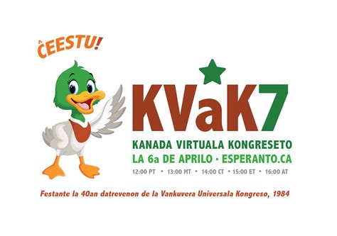 Kvak 7 6an De Aprilo 2024 — Kanada Esperanto Asocio