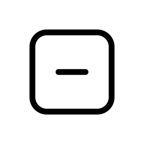 Premium Vector Window Minimize Icon Isolated On White Background