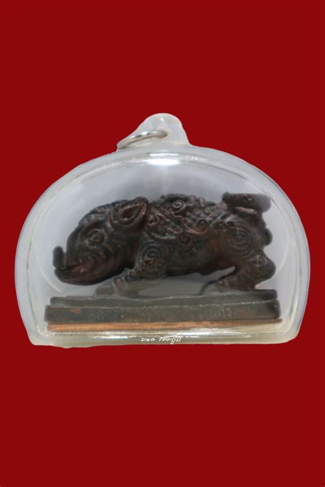 พญาหมูพลิกแผ่นดิน หลวงปู่กาหลง เขี้ยวแก้ว รุ่น ครอบเศียรพระลักษมณ์ ๒๕๕๐