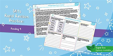 Sats Rapid Reading Revision Reading 9 Teacher Made