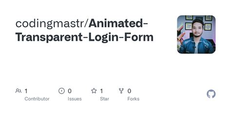 Github Codingmastr Animated Transparent Login Form
