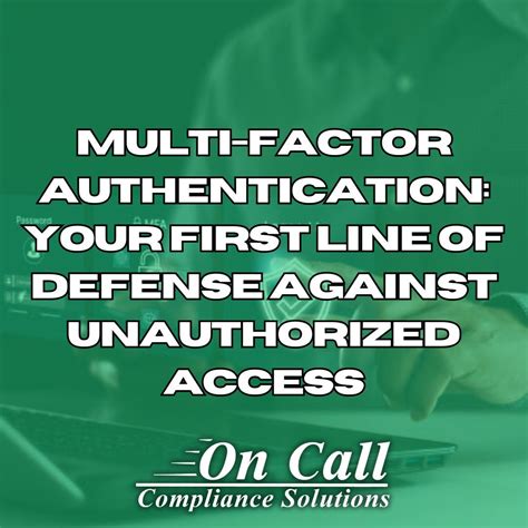 Mfa Cybersecurity Techtip On Call Compliance Solutions