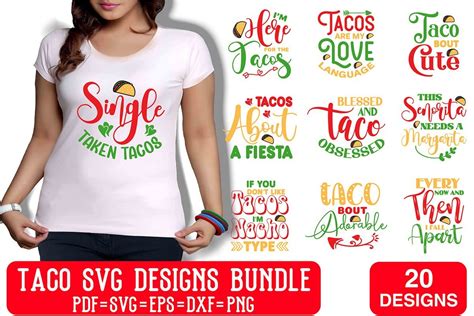 Taco Svg Designs Bundle Bundle · Creative Fabrica