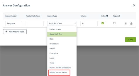 Using Multi Column Radio Buttons As Answer Types In Excel Home
