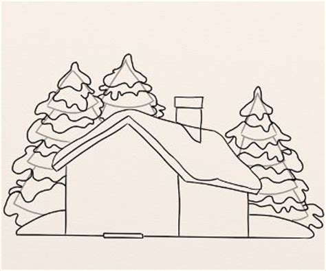 Desene In Creion Simplu De Iarna