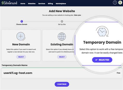 What Is A Temporary Domain Siteground Kb