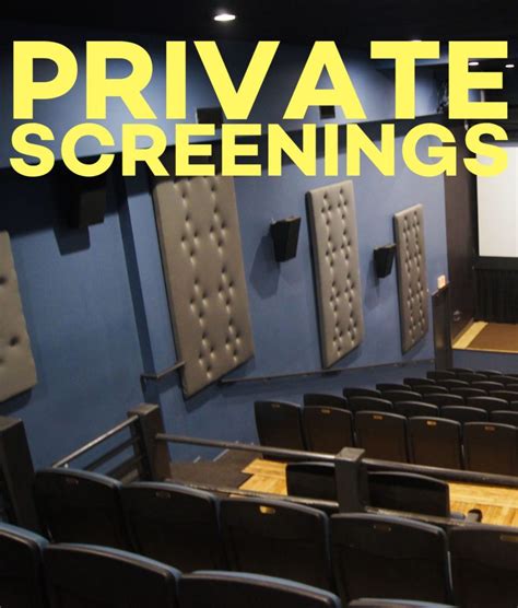 Private Movie Screenings Row House Cinema