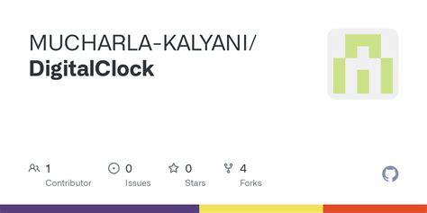 GitHub MUCHARLA KALYANI DigitalClock