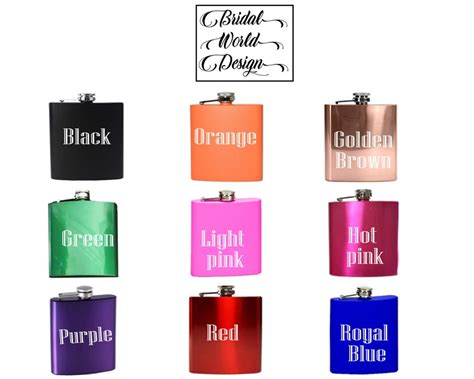 personalized flask custom flask custom design flask engraved etsy