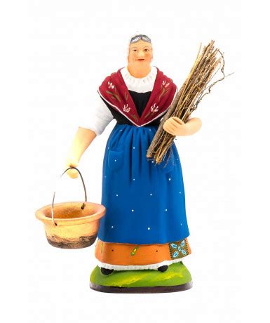 Santon De Provence Femme Au Chaudron N 5 Ateliers Marcel Carbonel