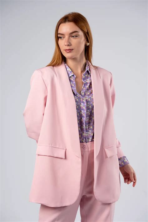 Marilyn Boutique Γυναικεία Ρούχα Κοστούμι Oversize Ροζ