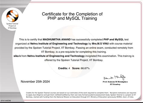 Madhumitha Anand On Linkedin Im Glad To Share That Ive Completed My