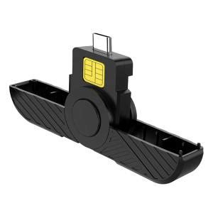 Foldable Type C Mini Common Access Smart Card Reader For CAC Card SIM Card IC Bank Card