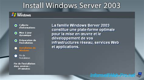 install windows server 2003 windows server tutorials informatiweb pro