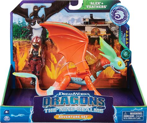 Dreamworks Dragons Adventure Set Alex And Feathers Figures