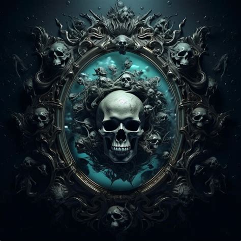 Premium Photo A Skull In A Frame
