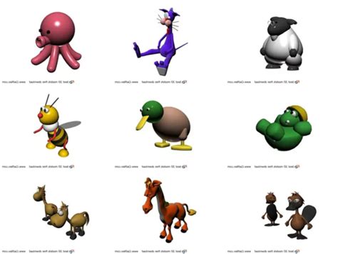 Top 10 Cartoon Toys 3D Models Most Recent 2022 Open3dModel