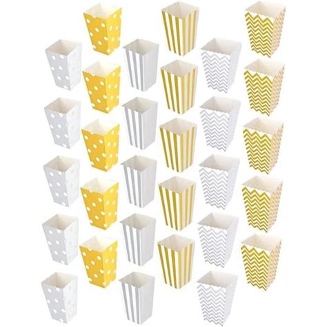 Pièces Pop Corn Boîte De Pop Corn Aliments Conteneurs De Bonbons Mini Conteneurs Seau De Pop