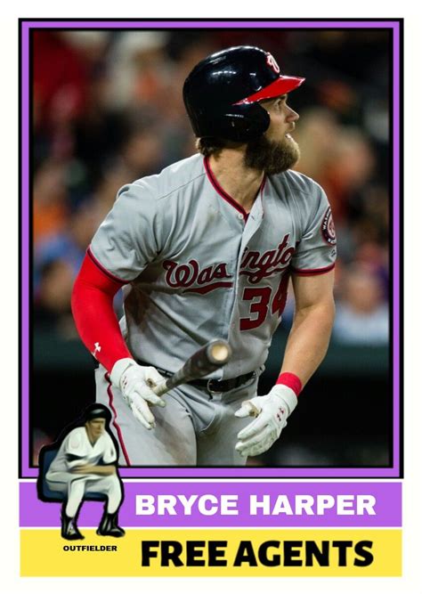 1976 Topps Baseball Design Bryce Harper Free Agents Baseball Design