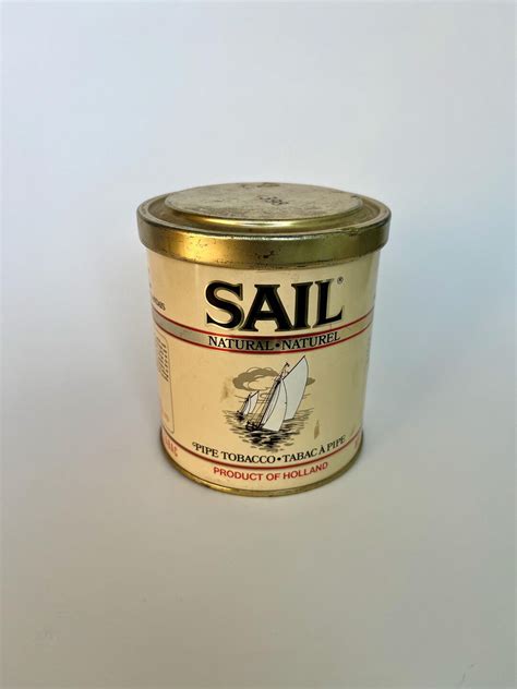 Vintage Sail Pipe Tobacco Tin Etsy