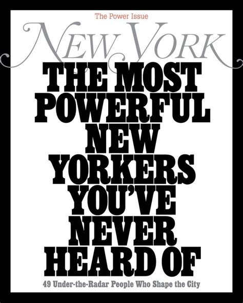 Inside New York Magazines 2023 Power Issue New York Media Press Room