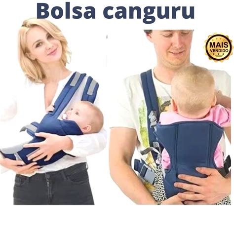 Canguru Bebe Ergonometro Carrega Bebe Suporta Ate 25kg Modelo Panda Cor
