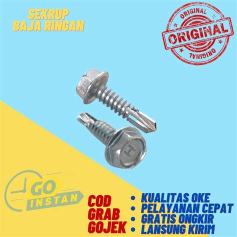 Jual Sekrup Baja Ringan X Skrup Baut Baja Ringan Moon Lion Pcs Shopee Indonesia