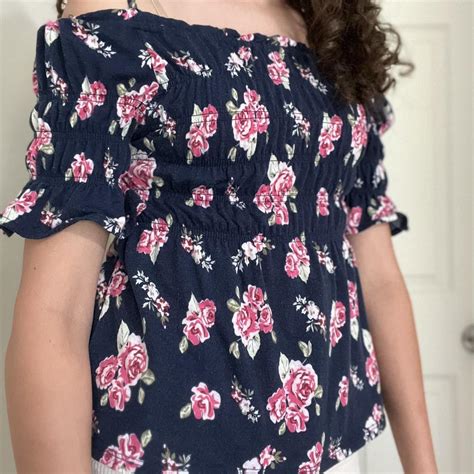 Wallflower Girl Off The Shoulder Floral Top This Is Depop