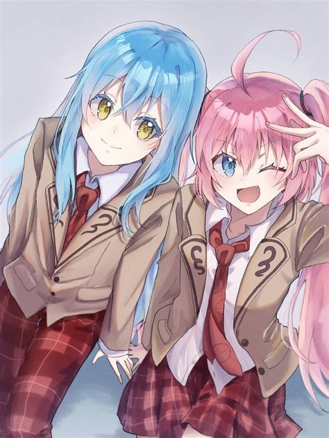 Rimuru Tempest And Milim Nava Tensei Shitara Slime Datta Ken Drawn By