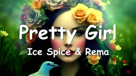 Ice Spice And Rema Pretty Girl Lyrics 💗♫ Youtube