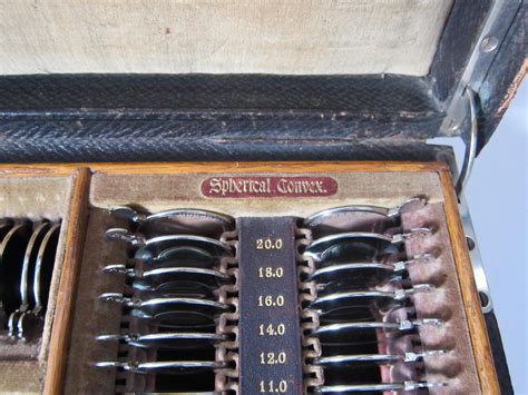 Antique American Optometry Trial Lens Set With Testing Glasses For Sale