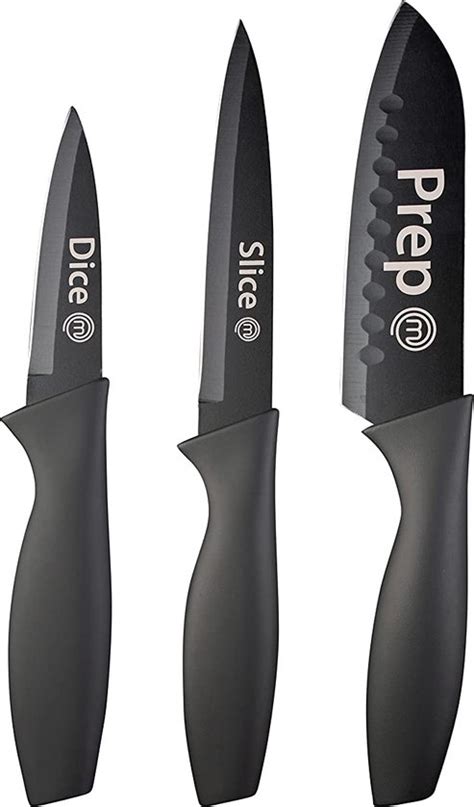 MasterChef Set De 3 Couteaux De Cuisine Professionnels Extra Sharp En