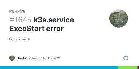 Rvice Execstart Error · Issue 1645 · K3s Iok3s · Github