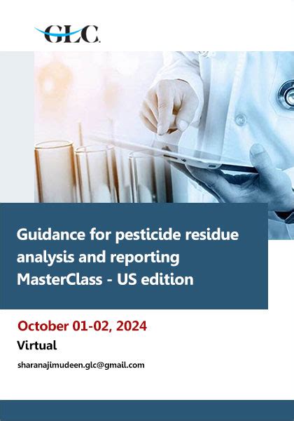 Guidance For Pesticide Residue Analysis And Reporting Masterclass Us Edition Kindcongress